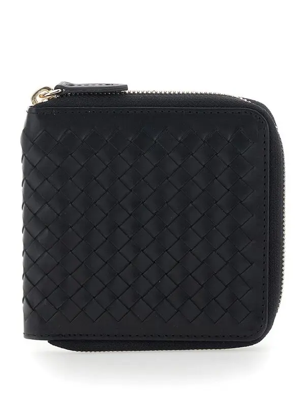 Dragon Diffusion Wallet With Woven Design In Leather For