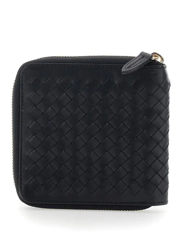 Dragon Diffusion Wallet With Woven Design In Leather For