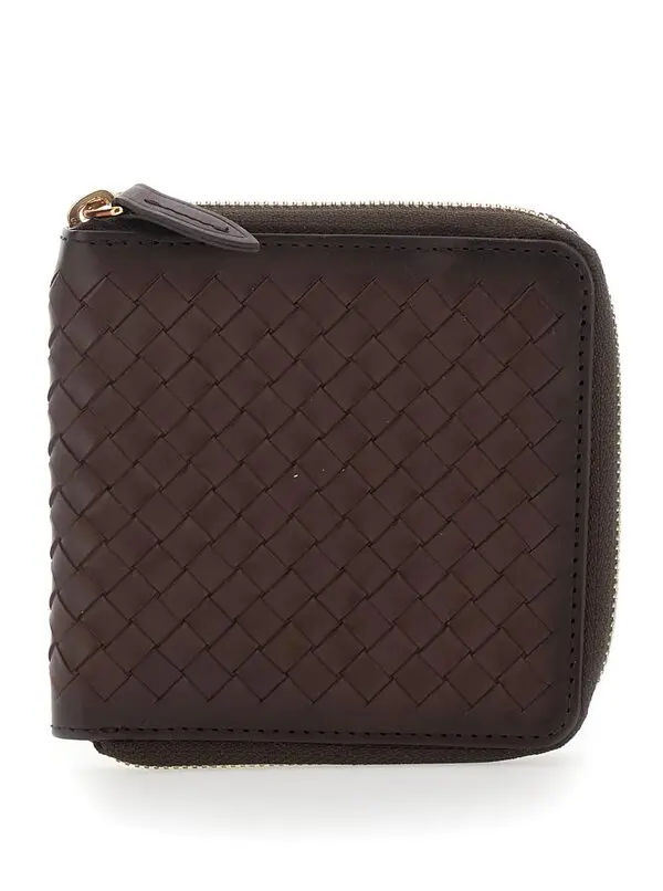 Dragon Diffusion Wallet With Woven Design In Leather For