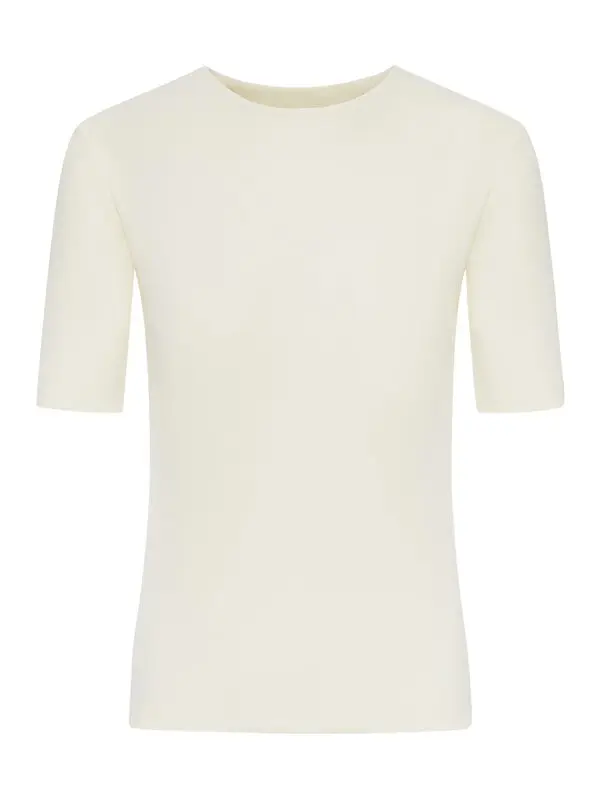 JIL SANDER Short-sleeved Crepe T-shirt - Multicolor