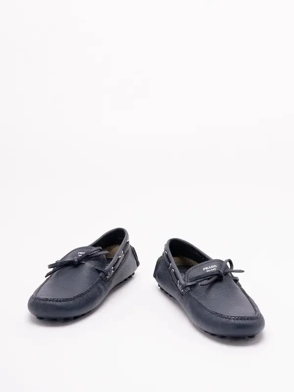 Prada Leather `driver` Loafers - Multicolor