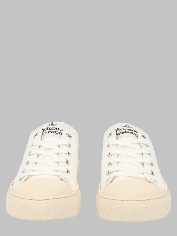 VIVIENNE WESTWOOD Low Top Plimsoll Sneakers - White