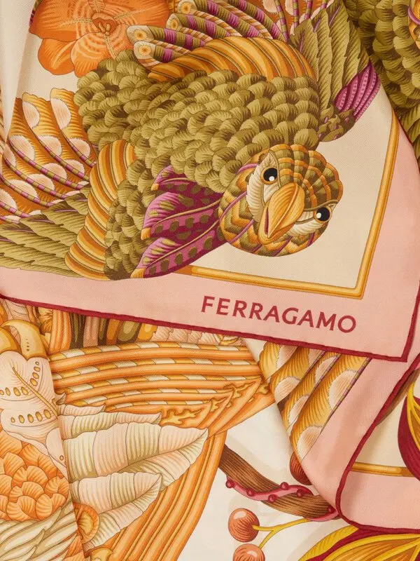 FERRAGAMO Printed Silk Foulard