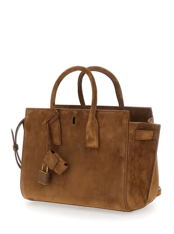 Saint Laurent Suede Sac De Jour Handbag - Multicolor
