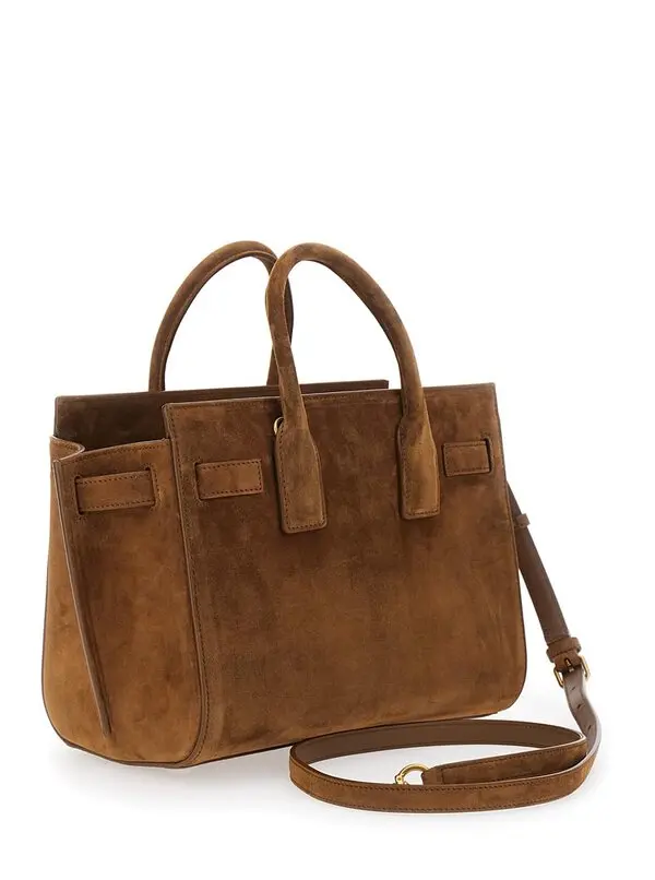 Saint Laurent Suede Sac De Jour Handbag - Multicolor