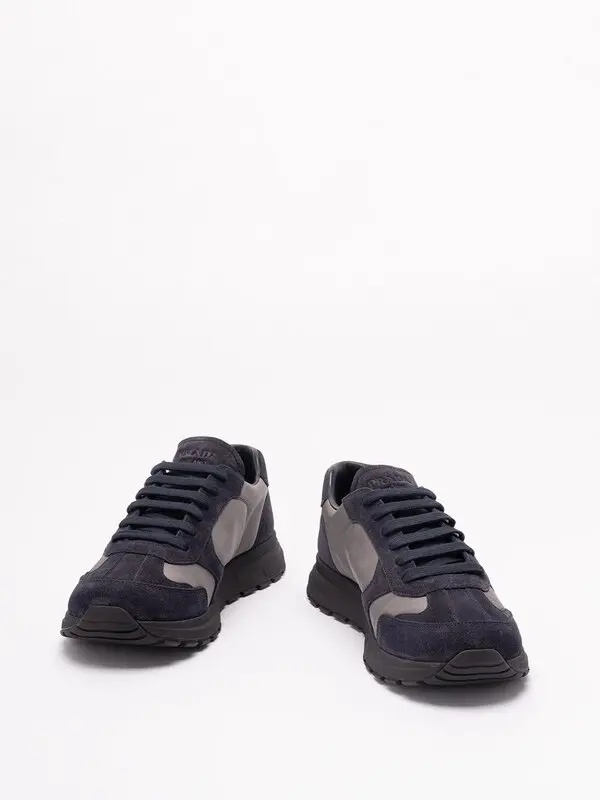 Prada Suede And Re-nylon Sneakers