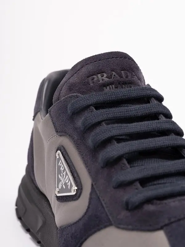 Prada Suede And Re-nylon Sneakers