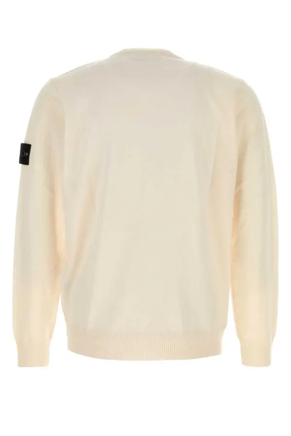 Stone Island Wool Sweater - White