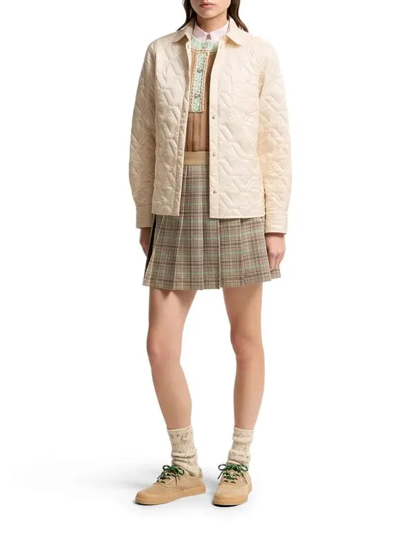 Moncler Diamond Quilted Padded Shirt Jacket