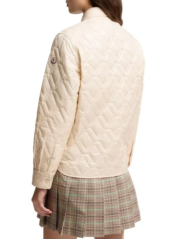 Moncler Diamond Quilted Padded Shirt Jacket