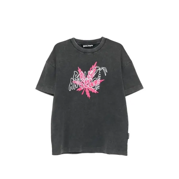 Palm Angels Grey T-shirts & Vests T-shirts