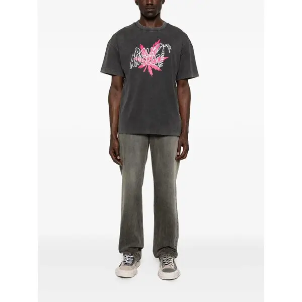 Palm Angels Grey T-shirts & Vests T-shirts