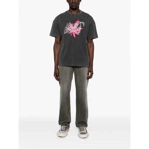 Palm Angels Grey T-shirts & Vests T-shirts