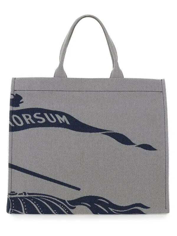 Burberry Canvas Tote Bag - Gray