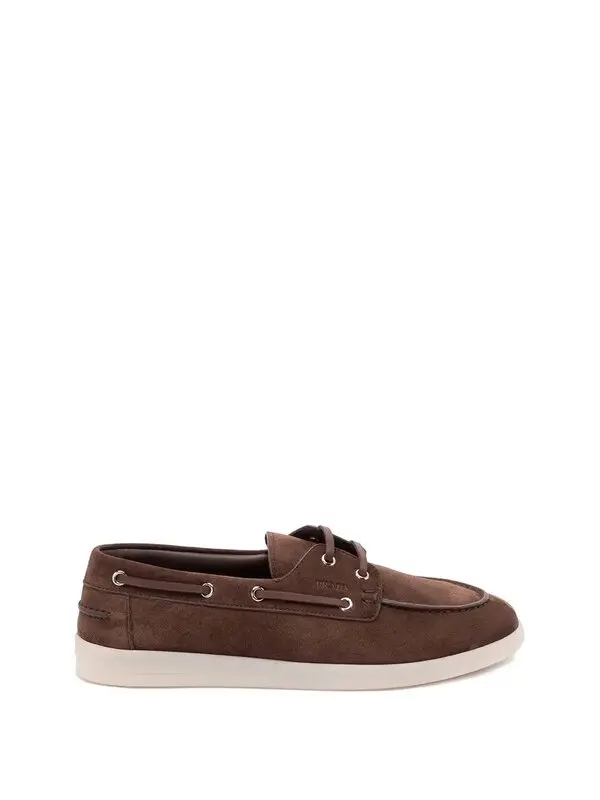 Prada Suede Boat Shoes - Multicolor