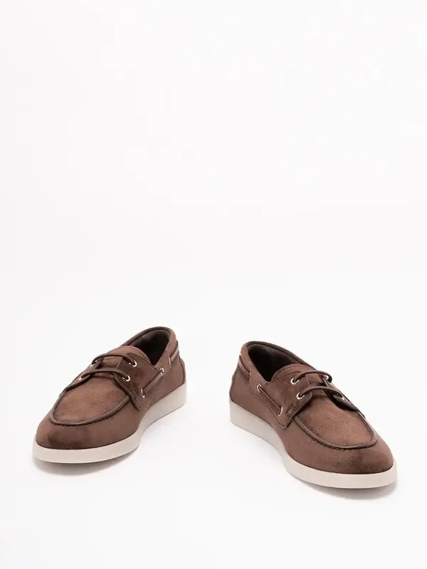 Prada Suede Boat Shoes - Multicolor