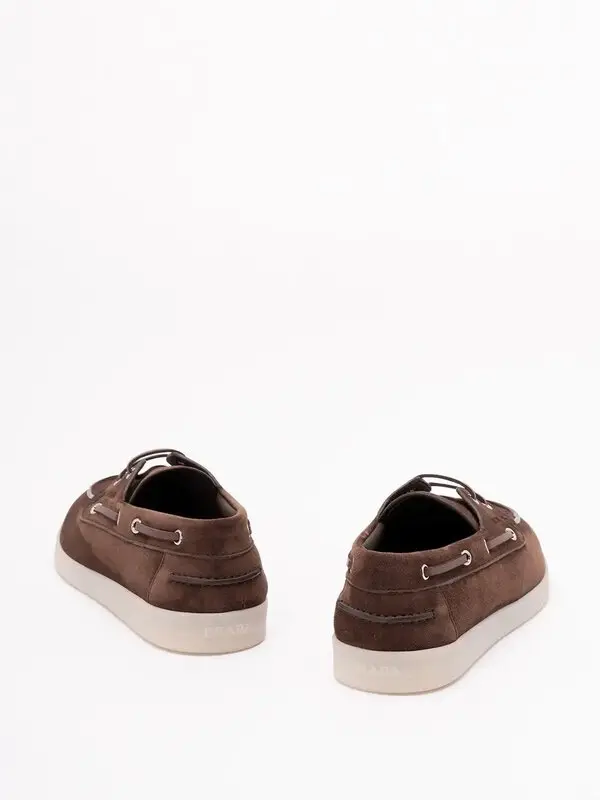 Prada Suede Boat Shoes - Multicolor