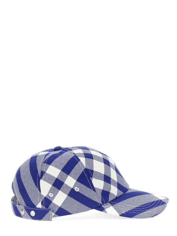 Burberry Baseball Cap With Tartan Pattern