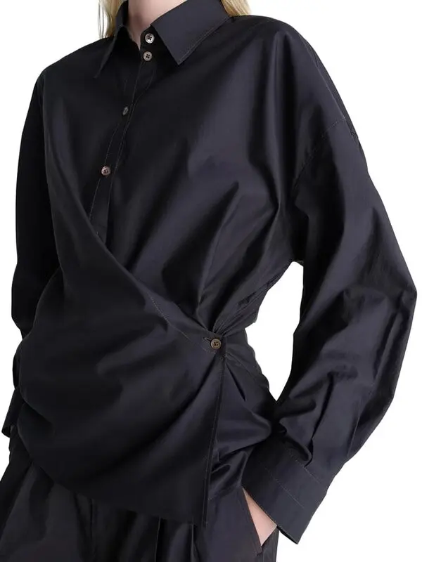 LEMAIRE Twisted Cotton Shirt - Multicolor