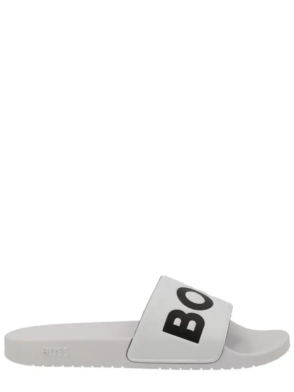 BOSS Aryeh Slider Sandals - White