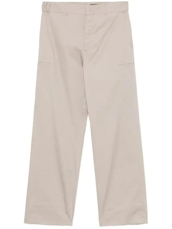Fendi Straight-cut Cargo Cotton Trousers
