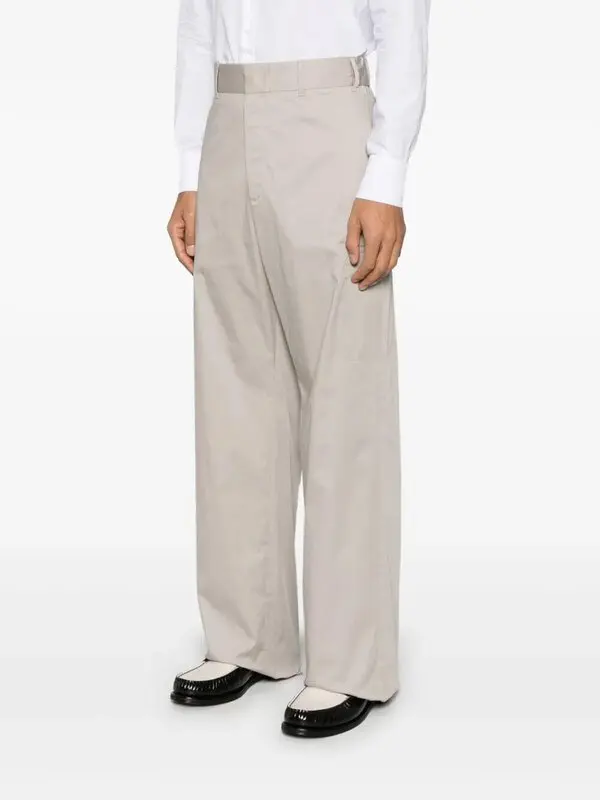 Fendi Straight-cut Cargo Cotton Trousers