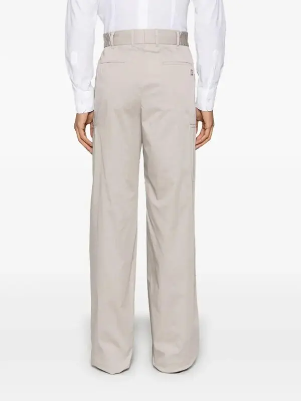 Fendi Straight-cut Cargo Cotton Trousers