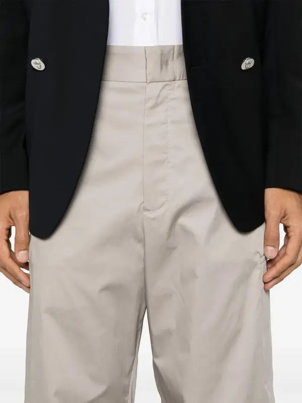 Fendi Straight-cut Cargo Cotton Trousers