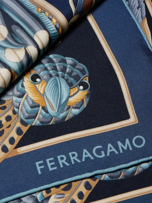 FERRAGAMO Printed Silk Foulard