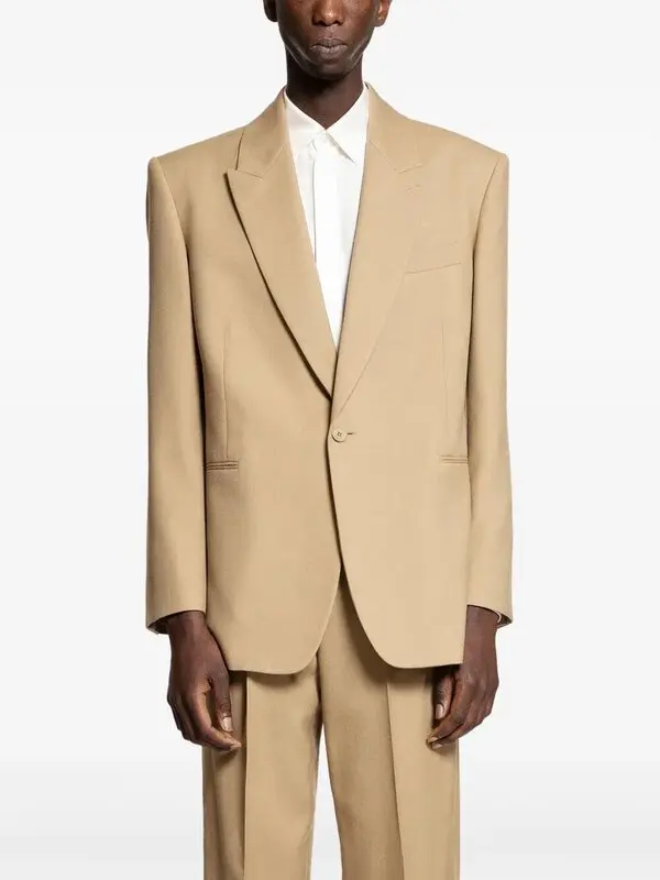 Saint Laurent Wool Gabardine Single-breasted Jacket