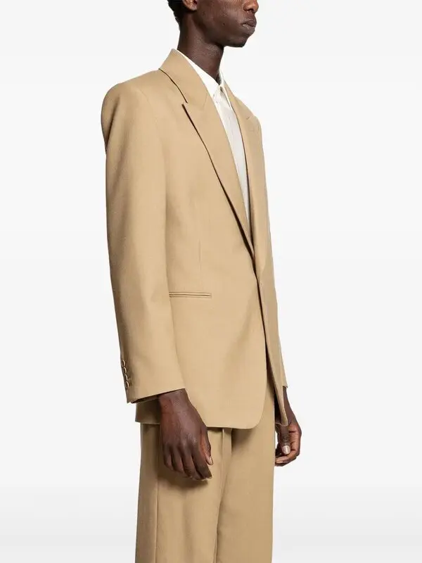 Saint Laurent Wool Gabardine Single-breasted Jacket
