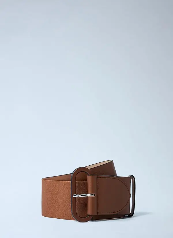 Max Mara Leather Belt - Brown