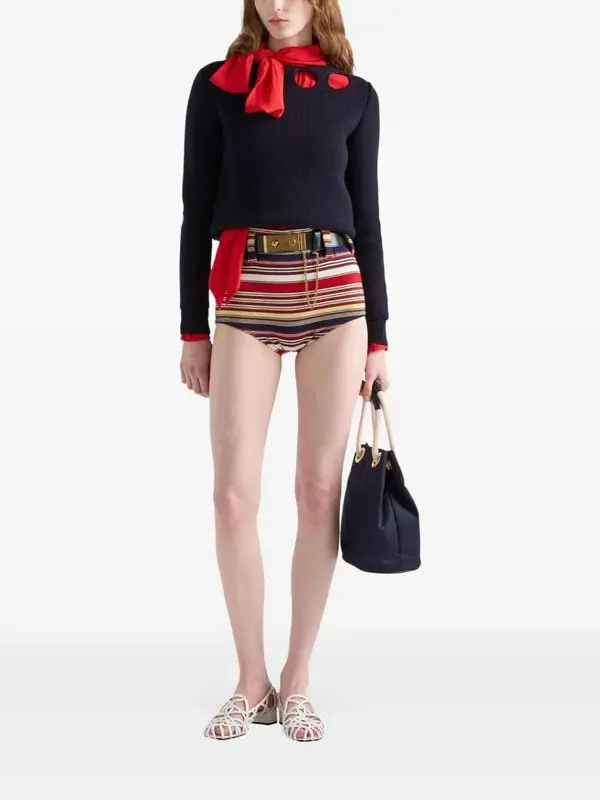 Prada Cotton Boat Neck Sweater