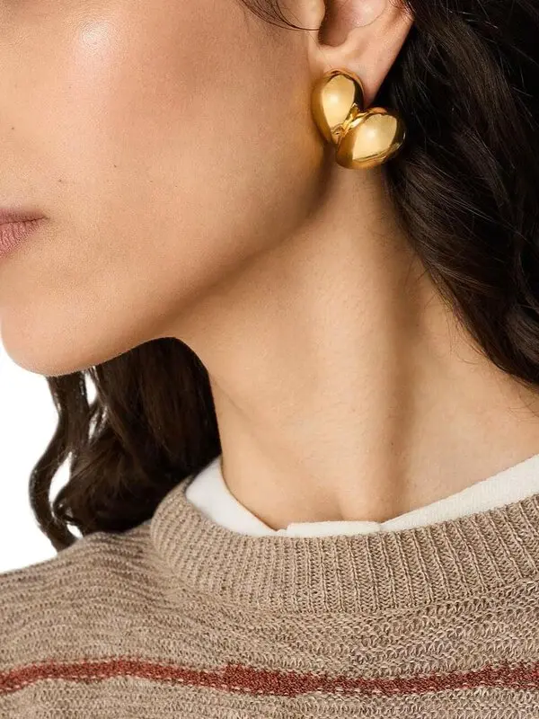 Bottega Veneta Clip-on Drop Earrings