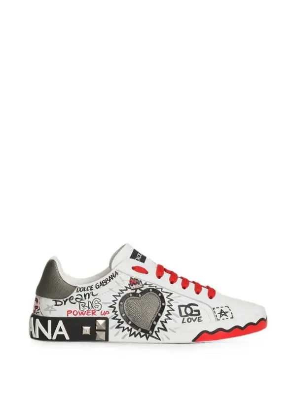 Dolce & Gabbana Portofino Low-top Sneakers - White