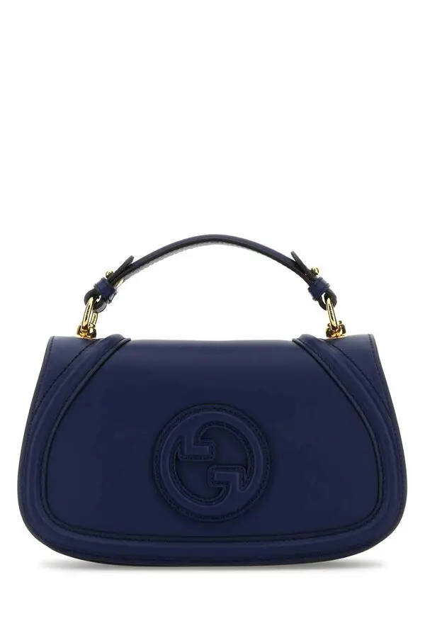 Gucci Leather Blondie Handbag - Blue