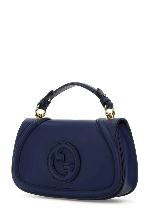 Gucci Leather Blondie Handbag - Blue