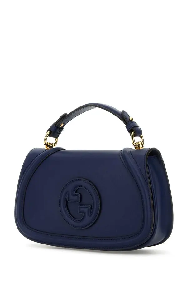 Gucci Leather Blondie Handbag - Blue