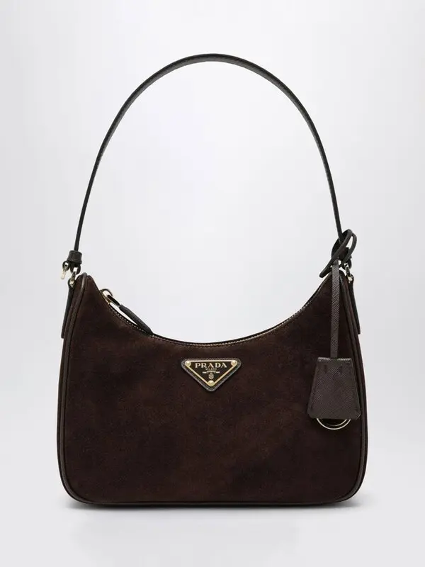 Prada Re-edition 2005 Suede Bag - Brown