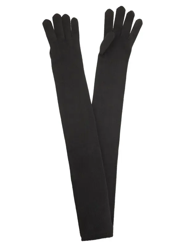 Max Mara Timor Cashmere Gloves - Black