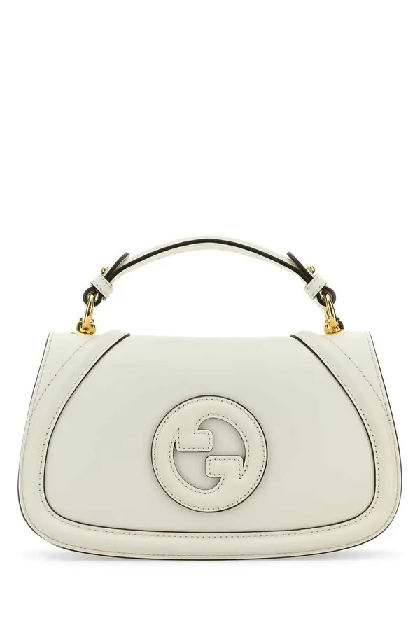 Gucci Ivory Leather Blondie Handbag - White