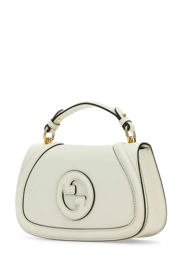 Gucci Ivory Leather Blondie Handbag - White