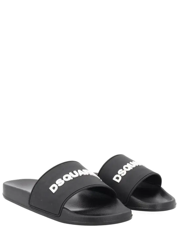 Dsquared2 Rubber Logo Slides