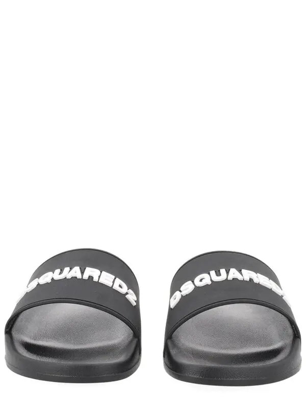 Dsquared2 Rubber Logo Slides