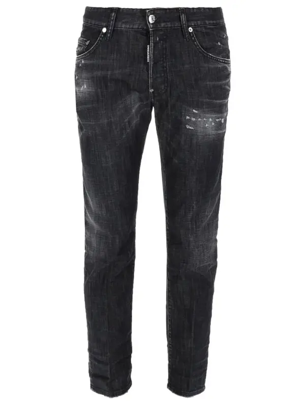 Dsquared2 Five-pocket Slim Fit Denim Jeans - Black