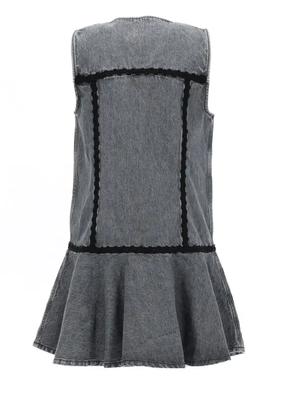 GANNI Cotton Mini Dress - Multicolor