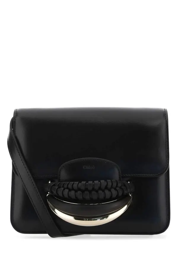 Chloé Leather Kattie Clutch - Black