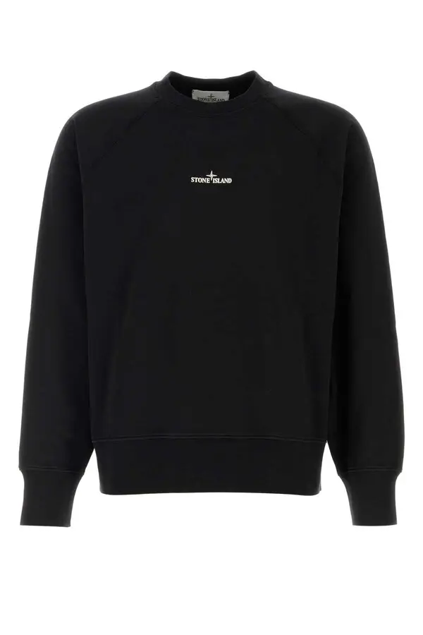Stone Island Cotton Sweatshirt - Black