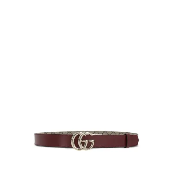 Gucci Gg Supreme Canvas Belt - Cream