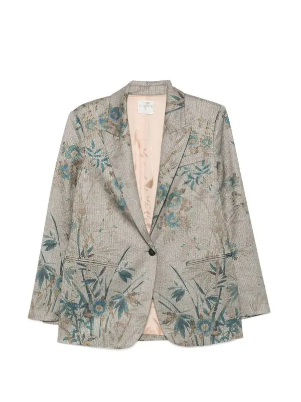 FORTE_FORTE Printed Single-breasted Jacket